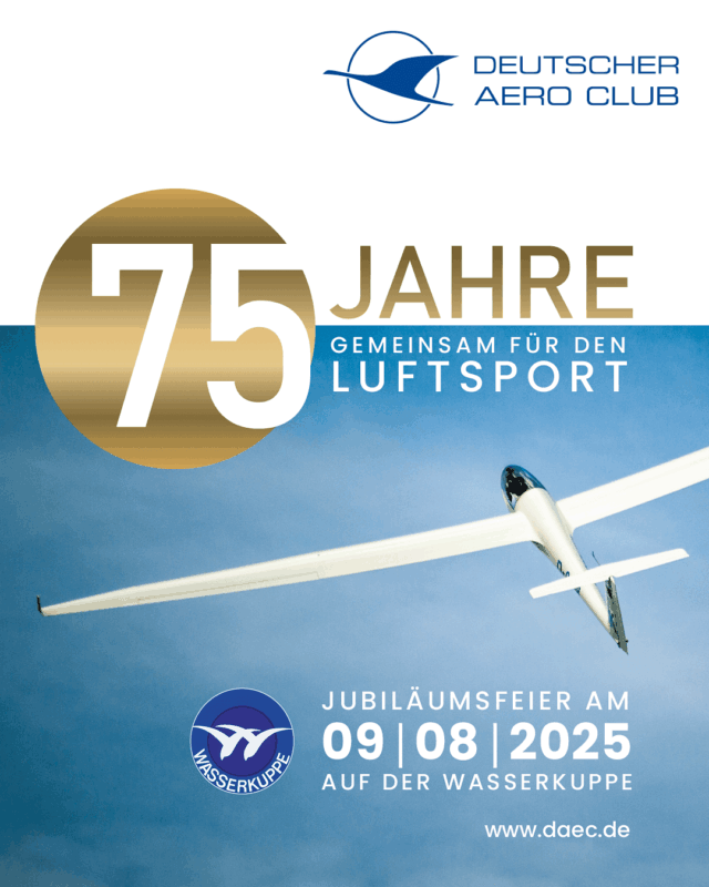 75 years of DAeC: Anniversary celebration on the Wasserkuppe on 9.8.25 ...